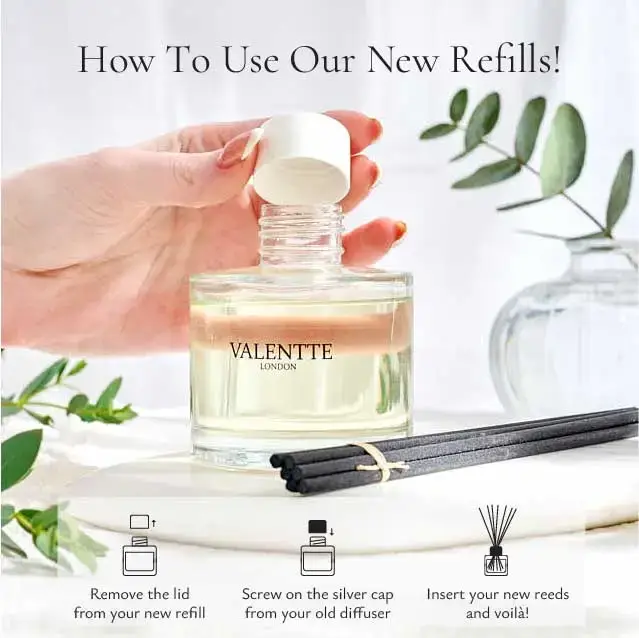 100ml Diffuser Refill – Bergamot & Lemon – Valentte.com