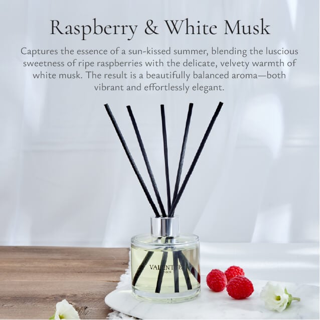 Reed Diffuser – Raspberry & White Musk – Valentte.com